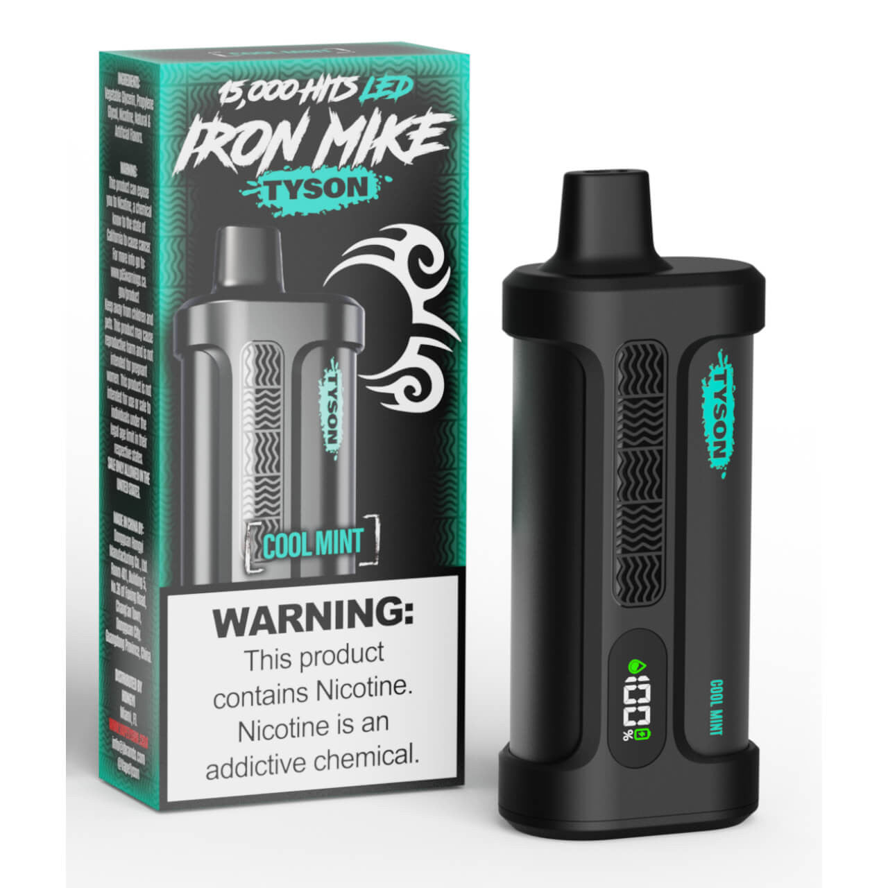 Tyson Iron Mike Cool mint 15000Puffs 5% – Taberna Del Vapeador